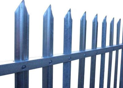 Chine Hot Dipped Galvanized Steel Palisade Security Fencing 2.4m High à vendre
