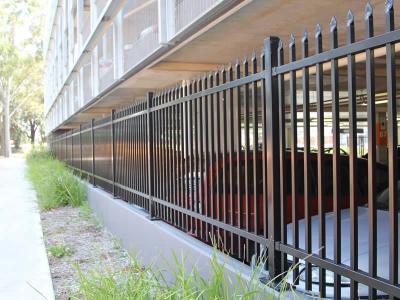 China 6ft x 8ft Wrought Iron Garden Fence Ornamental Iron Fence Steel Fence for sale