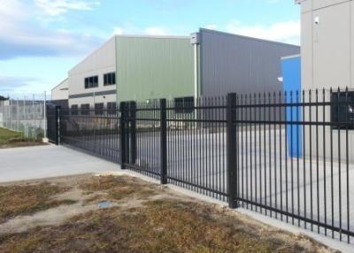 Chine Adjustable Modular Wrought Cast Iron Fencing Powder Coated à vendre