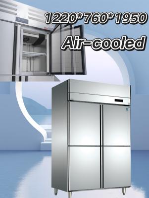 中国 1000L 空気冷却 4ドア商用冷蔵庫 シングルコンプレッサー 工業キッチン冷蔵庫 販売のため