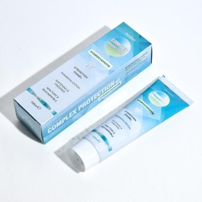 China DENTIFRESH 100 g de pasta de dentes de hidroxiapatita de sabor de hortelã pasta de dentes de sabor de hortelã para adultos pasta de dentes de logotipo personalizado à venda