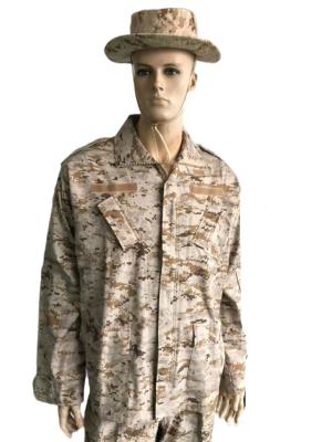 50 / 50 Nylon Cotton Fabric ACU Military Uniform Set For Saudi Army 200gsm