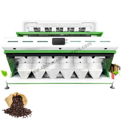 China Optical Bean sorting machines CCD Six Chutes Bean Color Sorter for sale