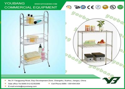 Cina lo zinco, croma il banco di mostra della rastrelliera di 3 scaffali per la cucina o il deposito del boutique in vendita