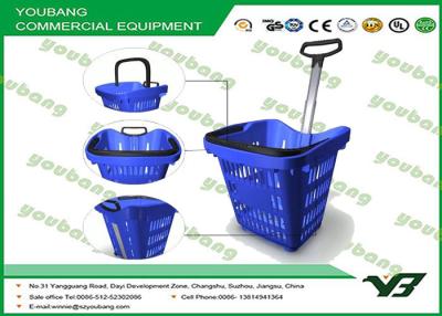 Cina Canestro della drogheria di rotolamento HDPE/di HDPP, carretto del cestino della spesa del supermercato con le ruote in vendita