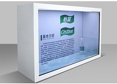 Cina Esposizione pellucida dell'affissione a cristalli liquidi di stile dello schermo pellucido dell'affissione a cristalli liquidi della vetrina di promozione del prodotto in vendita