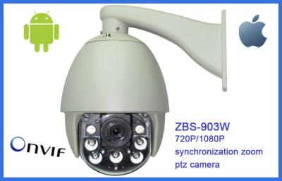 中国 Intelligent IR synchronization zoom PTZ Network Camera 720P / 1080P light angle move 販売のため