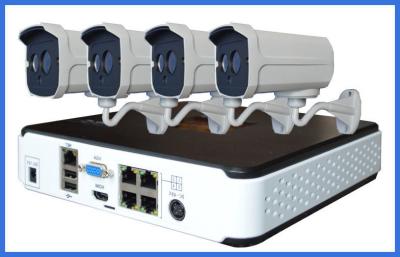 Cina IR 20M Distance 4 PCS 720P POE wireless cctv camera kits For schools , factories in vendita