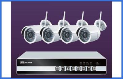 中国 4Channel 無線 HD 1MP 1.3MP 2 MP IP66 IP の弾丸 CCTV のカメラのキット H.264 NVR 販売のため