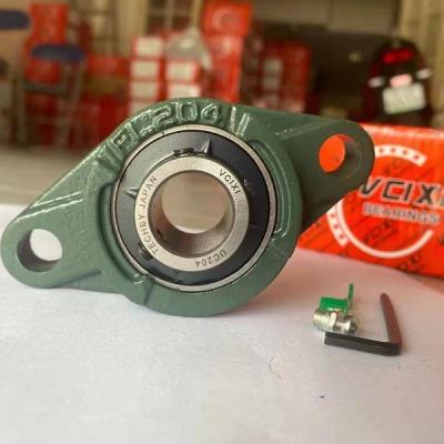 Cina Blocchetto di cuscino su ordinazione di Chrome UCFL204 di dimensione 25mm con cuscinetto a sfera in vendita