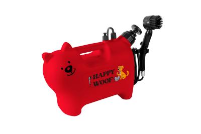 China Plastic Silent Action Portable Dog Washer 10L Portable Pet Washer for sale