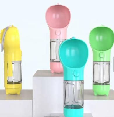 China Lightweight Portable Dog Water Bottle Travel Dog Water Dispenser 300ML 500ML for sale