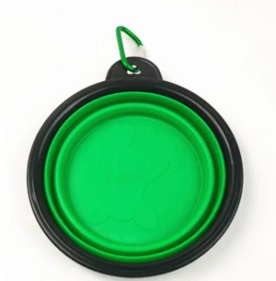 Cina Ciotole alzate pieghevoli portatili del cane dell'alimentatore del TPE del cane del silicone pieghevole lento di gomma della ciotola in vendita