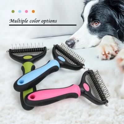 Cina Pettine su ordinazione del dispositivo di rimozione dei capelli di Cat Brush Red Blue Dog di auto pulizia in vendita
