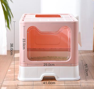 Cina La comprensione Cat Litter Tray Toilet Smarter ha collegato la recinzione del cestino per i rifiuti dell'animale domestico in vendita