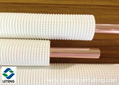 China PE Plastic Coated Rigid Copper Pipe For Large Scale Central Air Coditiner VRV System for sale