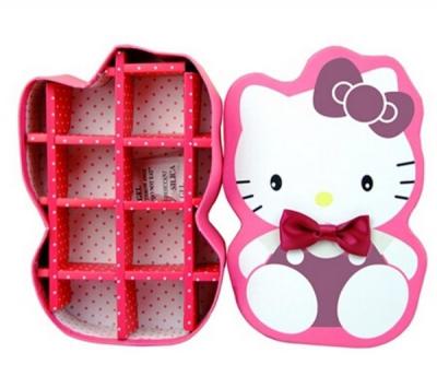 Cina Simpatico Personaggio Dei Cartoni Animati Scatola Rigida Di Cioccolatini 8 Griglie Rosa E Bianca in vendita