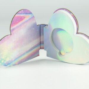 Cina Scatola per imballaggio cosmetico a forma di cuore Scatola per imballaggio per palette di ombretti in vendita