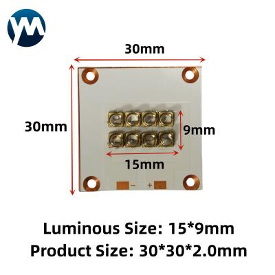 China 20W 24W 395NM LED Encapsulation Series 30 degree 3535 smd uv curing lamp for UV printing for sale