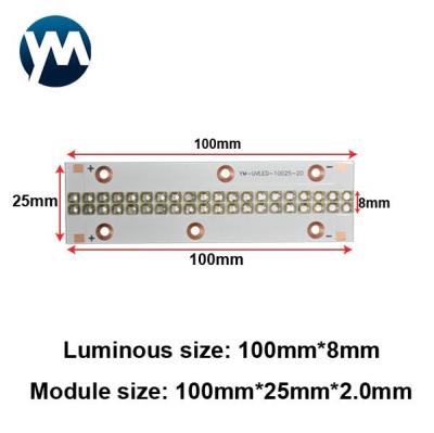 중국 385nm 50w UV LED 모듈 제조자 자외선 램프 판매용