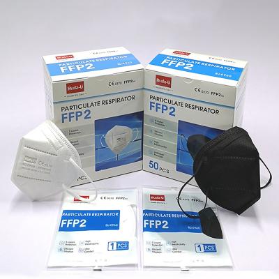 Cina respiratore polverizzato nero bianco di 5Ply FFP2 NR per gli uomini e le donne 50pcs in vendita