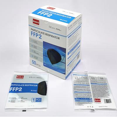 Cina CE 0370 maschere protettive diplomate del nero FFP2 di 5 strati in vendita