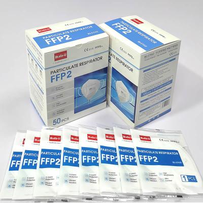 Cina BU-E960 l'adulto FFP2 NR che piega la mezza maschera di protezione per Covid con CE e FDA ha registrato in vendita