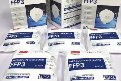 Cina Semimaschera di filtraggio della particella FFP3, FFP3 respiratore polverizzato respirabile, progettazione d'imballaggio eccellente in vendita