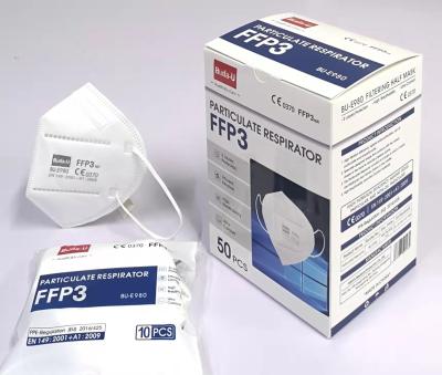 Cina Maschera protettiva di Earloops FFP3, particelle che filtrano il mezzo respiratore della maschera di protezione, efficienza di filtrazione della maschera di protezione FFP3 99% in vendita