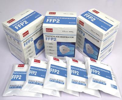 Cina Maschera protettiva di certificazione FFP2 del CE, 5 strati delle particelle della maschera polverizzata del respiratore, tipo piegante, con Earloops in vendita