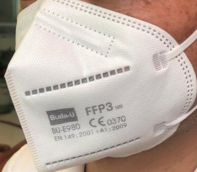 Cina Nessuna valvola FFP3 ha piegato la semimaschera di filtraggio della maschera FFP3 alla norma di UE con Earloops in vendita