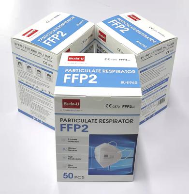 Cina Buda-U 5 mette a strati la maschera polverizzata del respiratore FFP2 misura molto attentamente al fronte in vendita