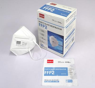 Cina respiratore polverizzato eliminabile bianco 50pcs FFP2 per gli uomini e le donne in vendita