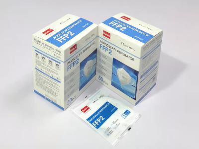 Cina Gocciolina polverizzata della maschera di protezione FFP2 del micron anti respirabile nessuna valvola respirante in vendita