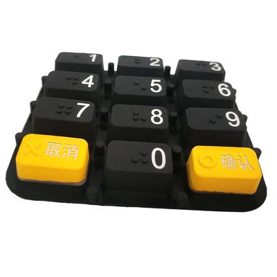 中国 注文のラジウムは透明なシリコーン ゴム ボタンを切り分けた 販売のため