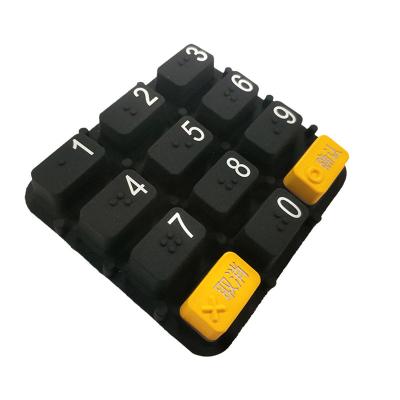 中国 注文のラジウムは透明なシリコーン ゴム ボタンを切り分けた 販売のため