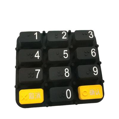 中国 注文のラジウムは透明なシリコーン ゴム ボタンを切り分けた 販売のため