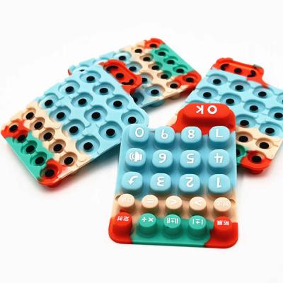 China Llave de goma de silicona flexible para aplicaciones industriales personalizadas en venta