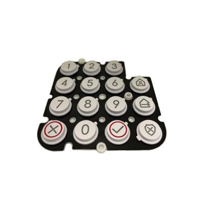 Cina Chiave in gomma di silicone con retroilluminazione opzionale in vendita