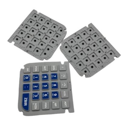 China Numerical Keyboard Keys, Conductive Carbon Particles, High-Quality Customized Silicone Rubber Keys for sale