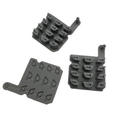 China Numerical Keyboard Keys, Conductive Carbon Particles, High-Quality Customized Silicone Rubber Keys for sale