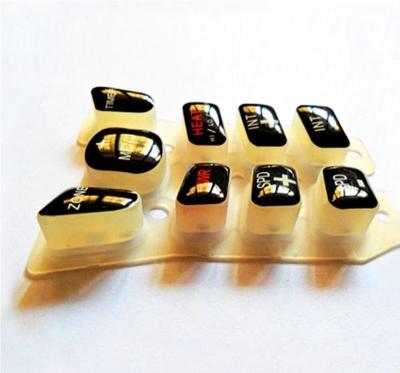 China Epoxy Resin Glue Process Silicone Rubber Keypads 75 Shore A for sale