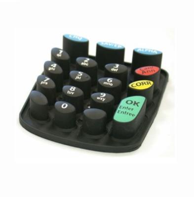 중국 아라비아 수 매트릭스 실리콘 고무 키보드 3x4 방식 판매용