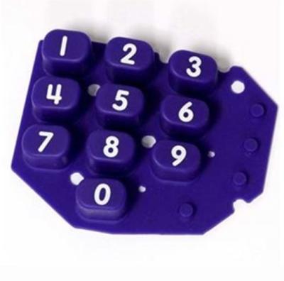 중국 아라비아 수 매트릭스 실리콘 고무 키보드 3x4 방식 판매용