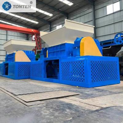 Κίνα High Capacity Durable Build Double Shaft Shredder For Wood Processing Industry προς πώληση