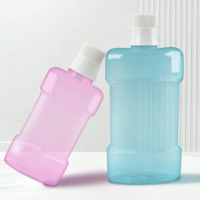 China 250ml 500ml Empty Plastic Bottle for Mouthwash Tongue Cleaner Mouth Care Plastic Bottles for sale