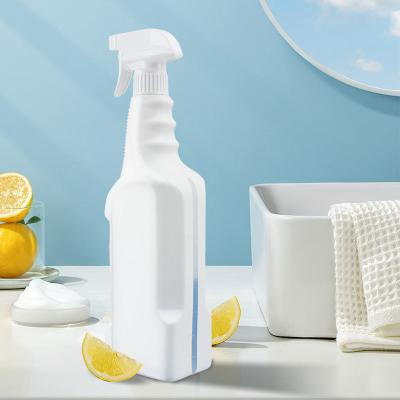 China 2025 New Design 850ml HDPE Trigger White House Used Chemical Toilet Plastic Liquid Cleaning Mist Spray Bottle for sale