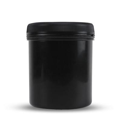 China 1000ml Body Scrub Jar Black Container Jars Plastic for sale