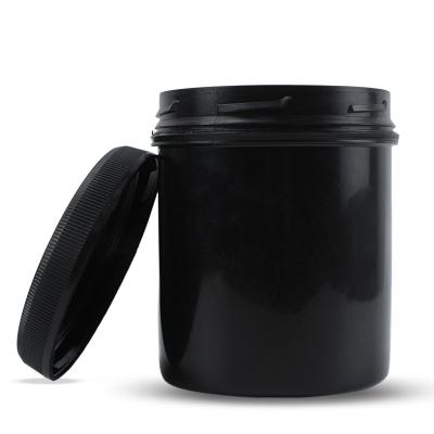 China Custom logo Wholesale Luxury 1000g Plastic PP Cosmetic Body Butter Jars with Lids for sale