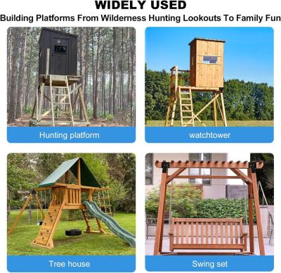 Cina STALLA DELL'ASTANTE DELL'ALBERO DI BEDCIO 4X4 Fratina angolare esterna per la piattaforma di osservazione pergole Swing del mazzo in vendita